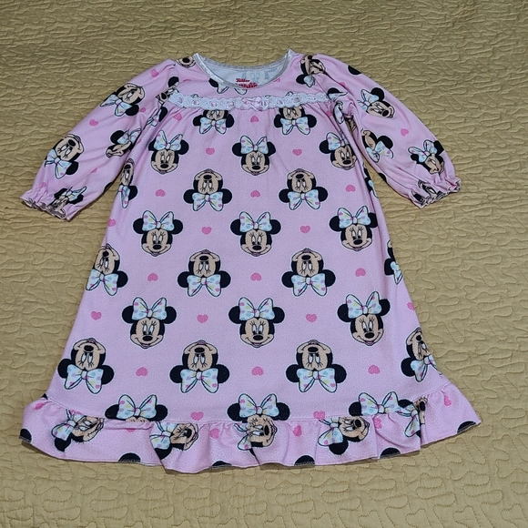 Disney | Pajamas | Disney Minnie Mouse Logo Sleep Gown Size 2t | Poshmark